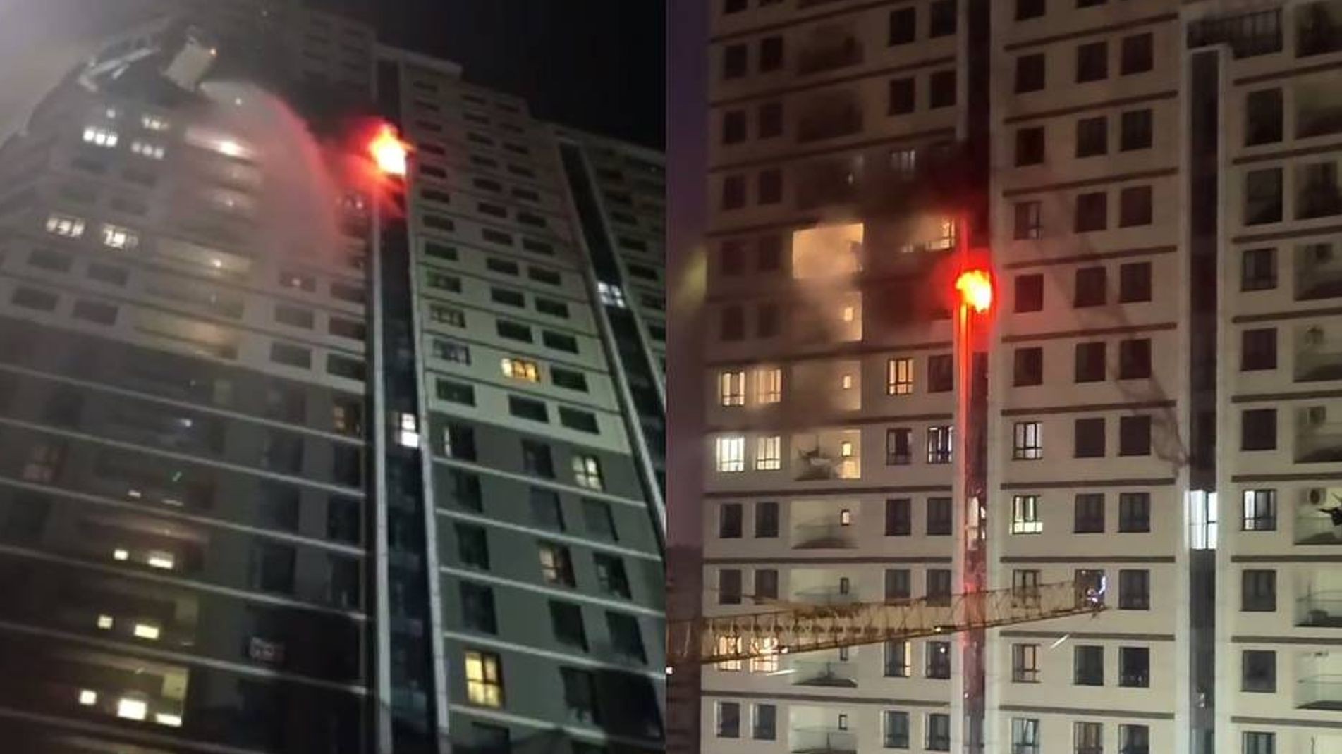 Fire breaks out in high-rise building in Tashkent