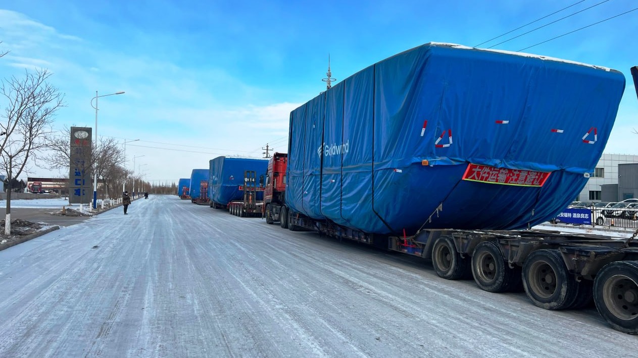 Navoiy viloyatida qurilayotgan shamol elektr stansiyasi uchun Xitoydan ...