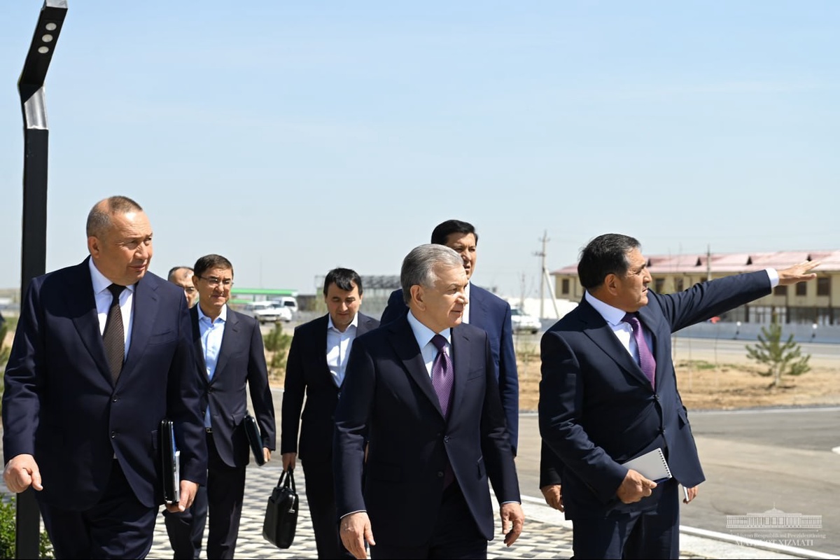 The New Uzbekistan residential area is being built in Sharaf Rashidov ...