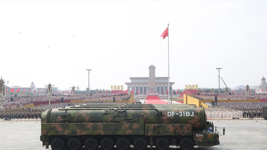 China presented its strategic nuclear triad at the parade for the first ...