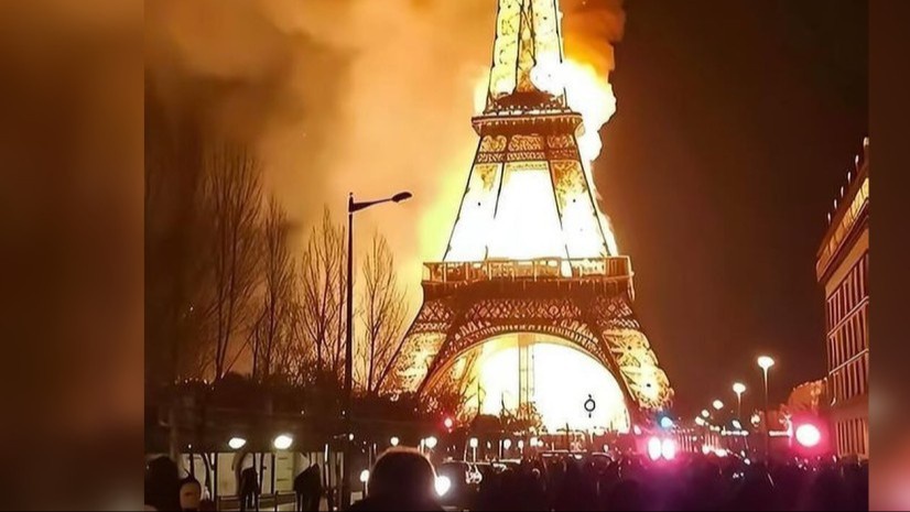 Eiffel Tower Fire: How An AI Generated Video Caused Global Panic